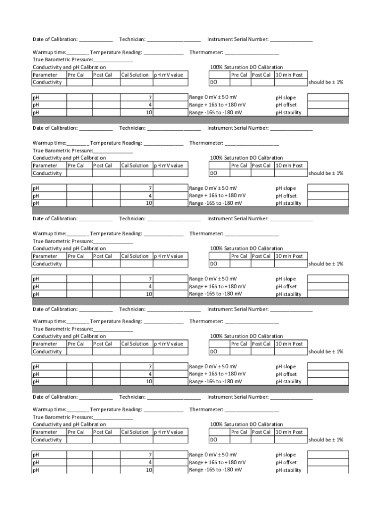 Fillable Online dnr wi Lascar Calibration Certificate Temperature Fax ...