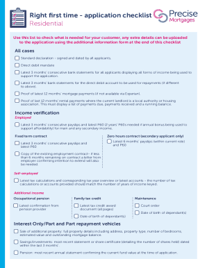 Fillable Online Application Checklist Template - 13+ Free Samples ...