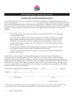 Fillable Online Release and Waiver; Indemnification Sample ClausesLaw ...