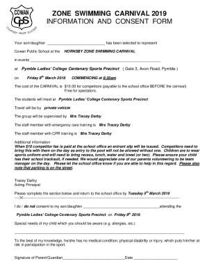 Fillable Online EXCURSION INFORMATION AND CONSENT FORM Fax Email Print ...