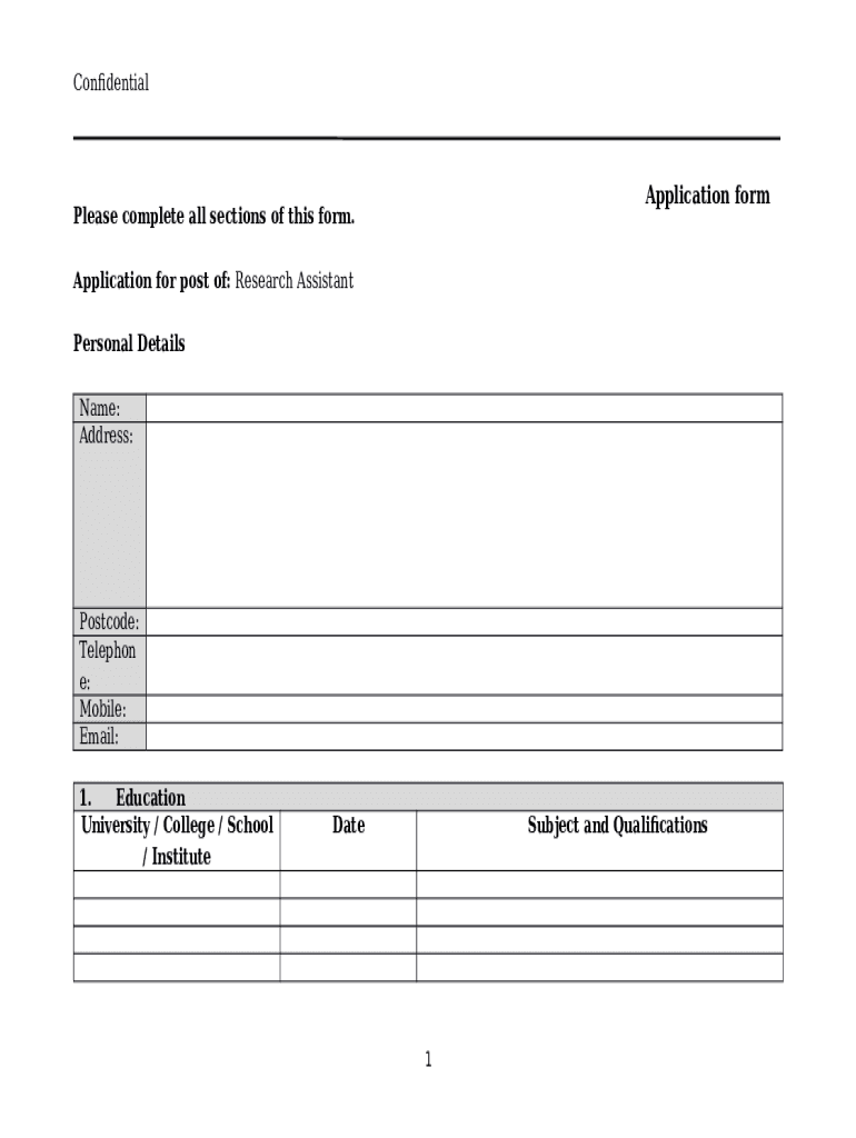 Please Complete All Sections of This Application ... - healthwatchsuffolk co Doc Template ...