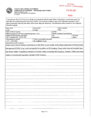 Fillable Online ETHICS DISCLOSURE STATEMENT - in Fax Email Print ...