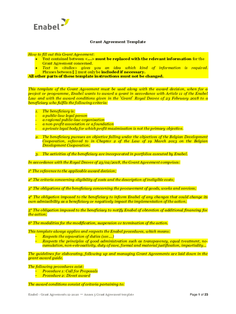 Fillable Online 11+ Grant Writing Templates - Free Sample, Example ...