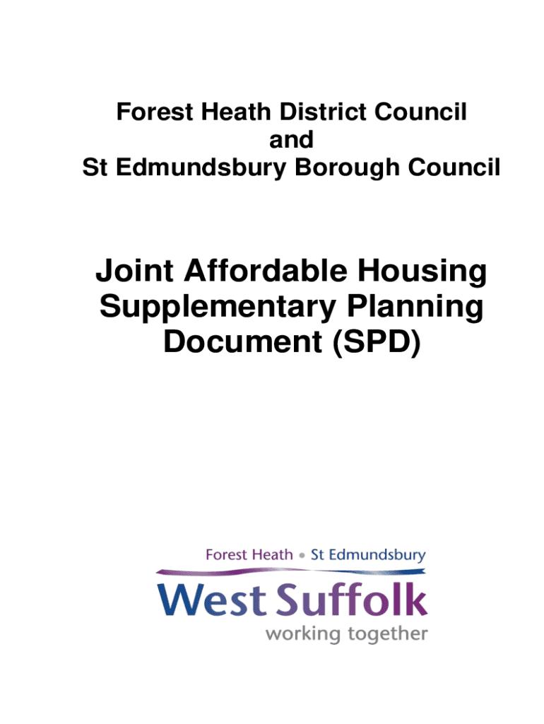 Fillable Online www.westsuffolk.gov.uk planning PlanningJoint ...