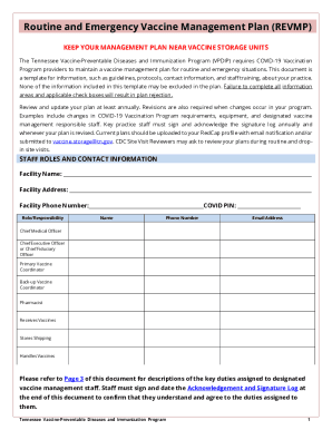 Fillable Online doh.wa.govsitesdefaultVaccine Management Plan - doh.wa ...
