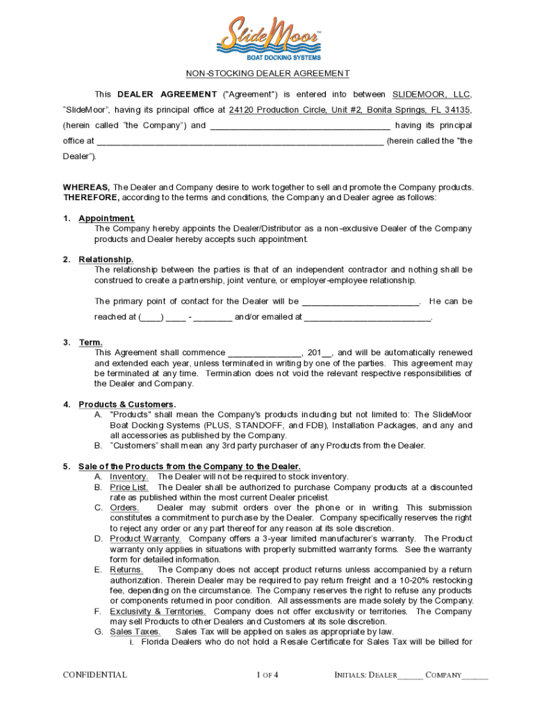 Fillable Online www.lawinsider.comclauseselling-dealer-agreementSelling ...