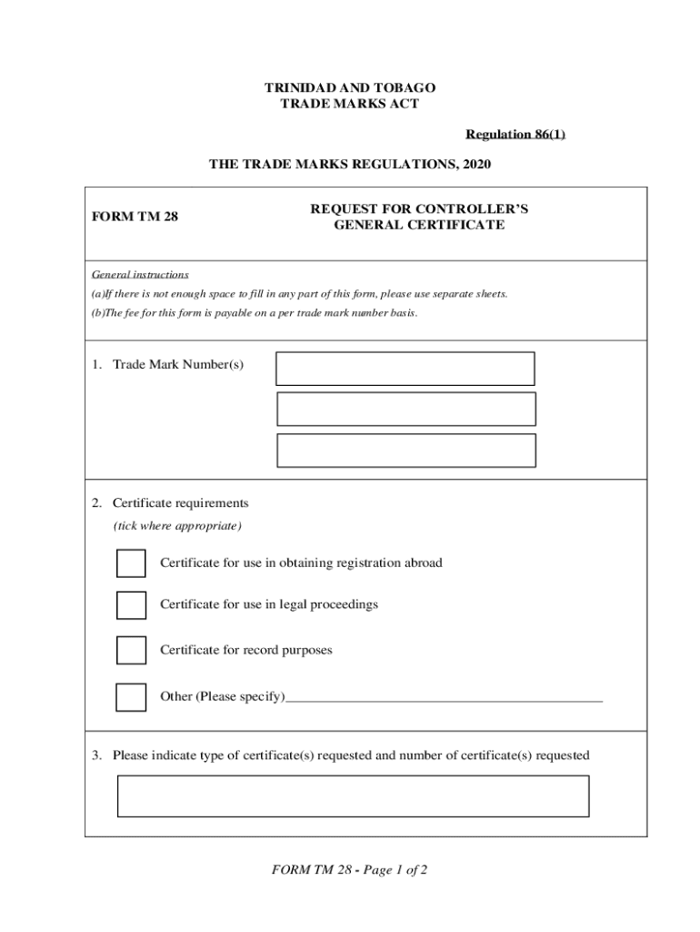 Fillable Online ipo gov www2.ttconnect.gov.ttgorttwcmTRINIDAD AND ...