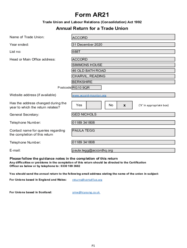Fillable Online assets.publishing.service.gov.uk 588T2020Form AR21 - assets.publishing.service ...