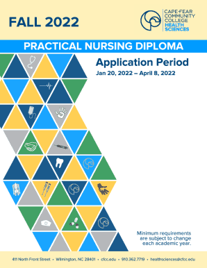 Fillable Online Program: Practical Nursing Certificate - Community ...