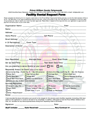Fillable Online EVENT RENTAL INFO & REQUEST GUIDE1 Fax Email Print - pdfFiller