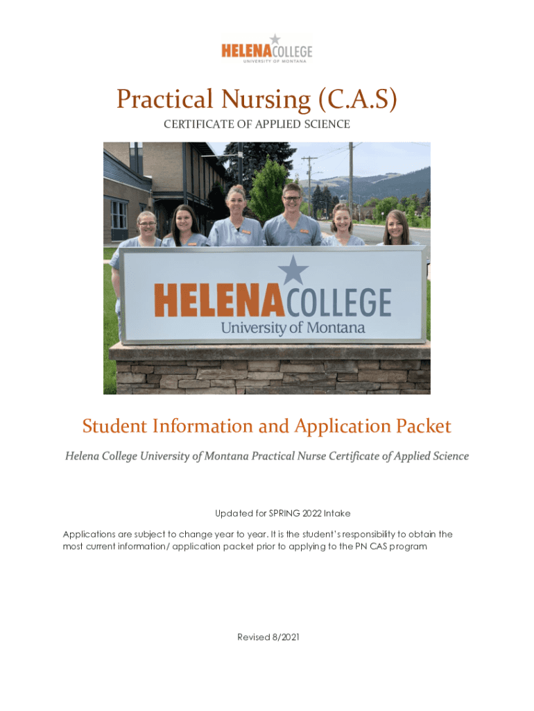 Fillable Online Practical Nursing (C.A.S). Certificate of Applied ...