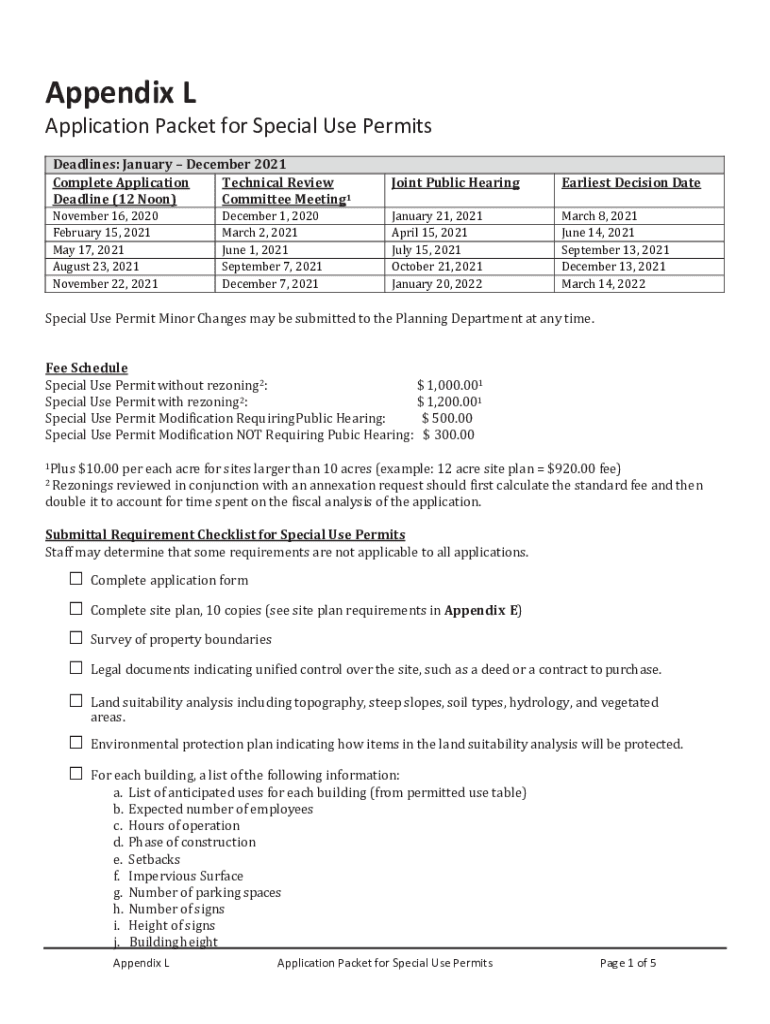 Fillable Online Fillable Online Application Packet for Special Use Permits ... Fax Email Print ...