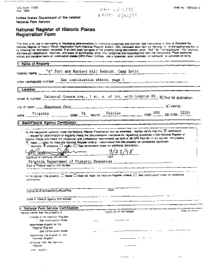 Fillable Online Fillable Online NPS Form 10900 (781) United States ...