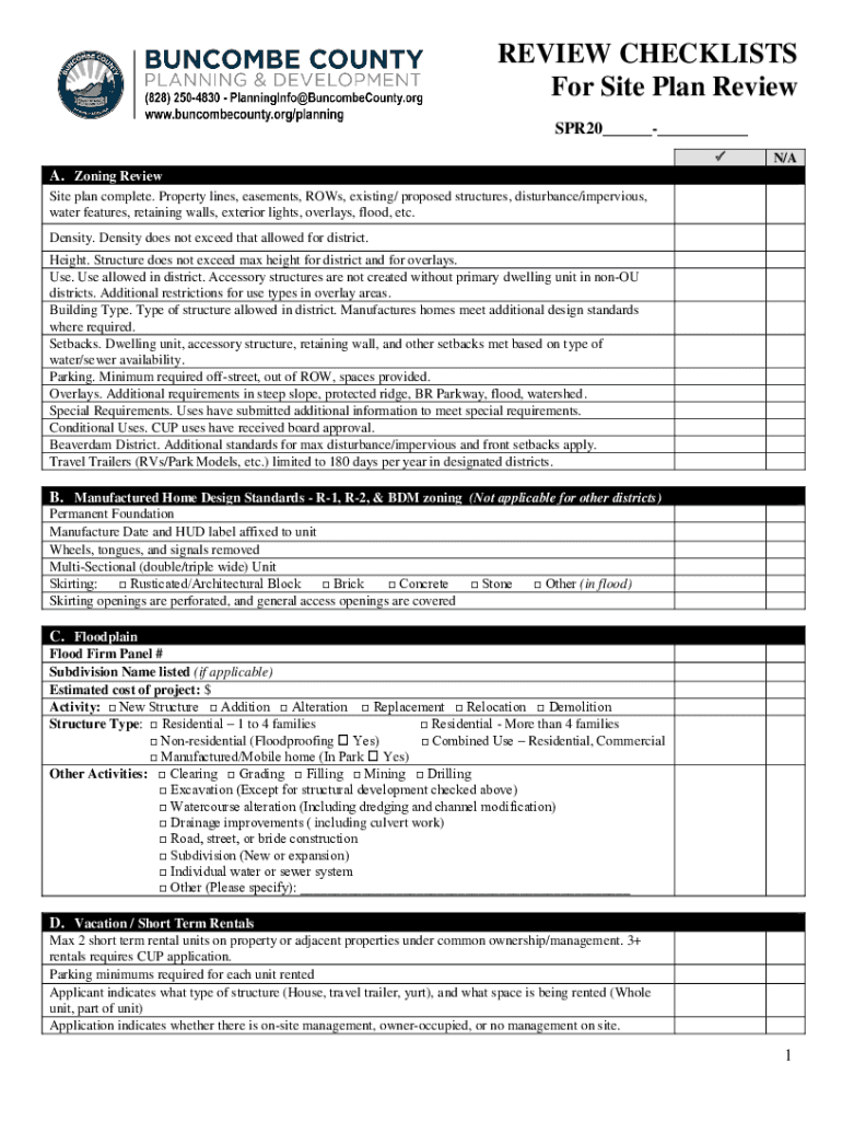 Fillable Online Typical Site Plan Example with Checklist PDF Fax Email ...