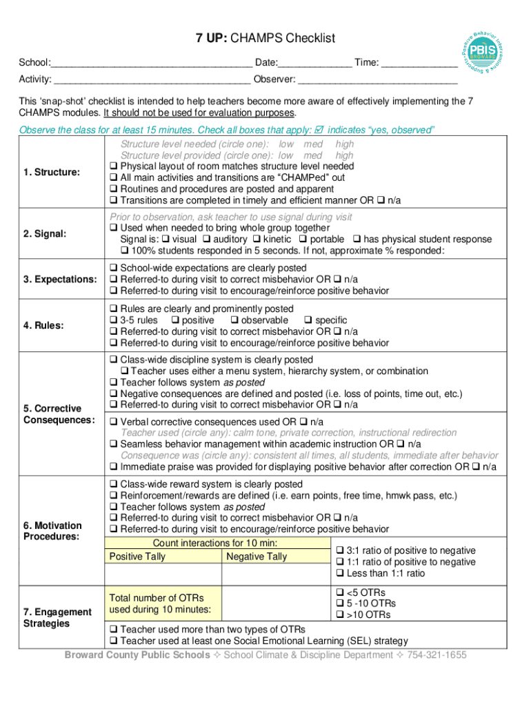 Fillable Online Classroom & Teacher Observation Checklists - SafetyCulture Fax Email Print ...