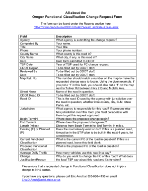 Fillable Online All about the Oregon Functional Classification Change ...
