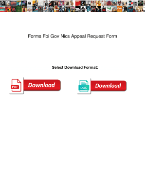 Fillable Online Forms Fbi Gov Nics Appeal Request Form. Forms Fbi Gov ...
