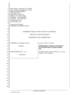 Fillable Online oag ca Eden Consent Judgment - Final-C2.pdf Fax Email ...
