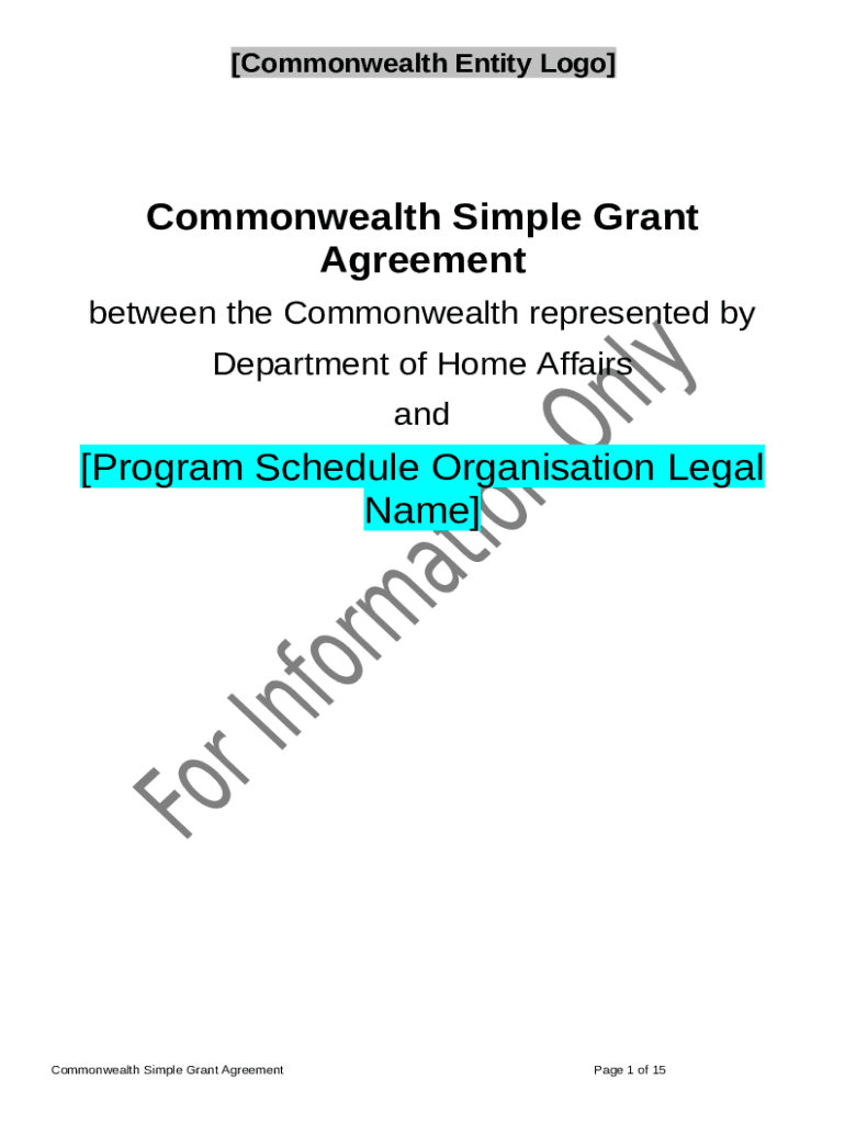 www.lawinsider.comcontractsaMlhiuXosY9Commonwealth Simple Grant Agreement between the ... - Law ...