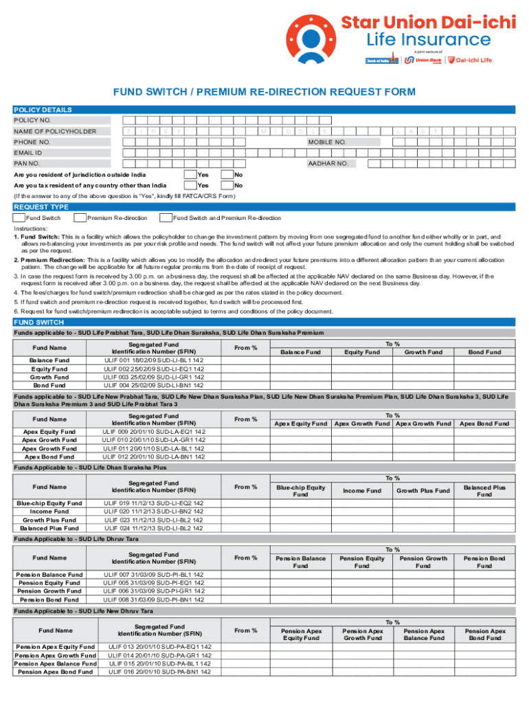 Fillable Online documents.canadalife.co.ukfund-switch-andFund switch ...