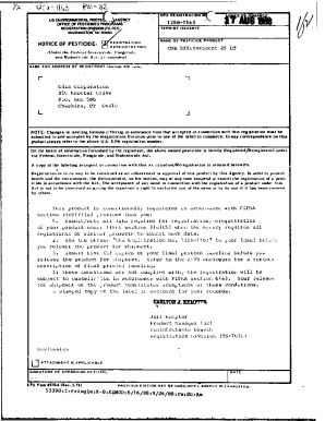 Fillable Online &EPA Registration Application for Pesticide -Section I ...