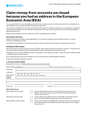 Fillable Online Free 30 euros (Any European Economic Area (EEA) or ...