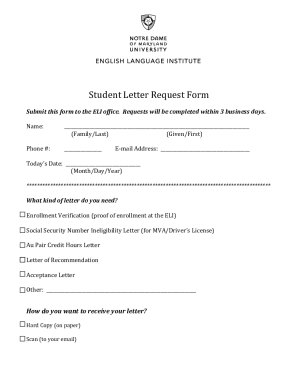 Fillable Online Letter request form.doc Fax Email Print - pdfFiller