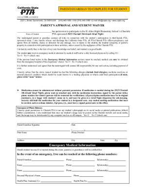 Fillable Online Contact Us - California State PTA - capta.org Fax Email ...