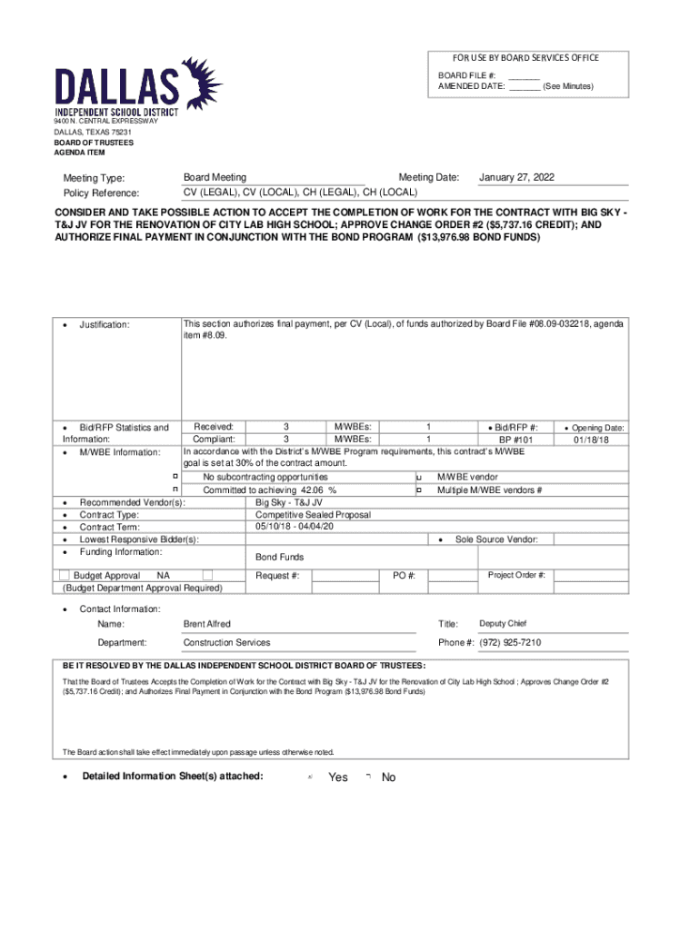 Fillable Online www.boarddocs.com tx disdBoardDocs Fax Email Print ...