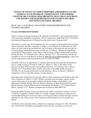Fillable Online sos ga Georgia State Board of Physical Therapy Rules ...