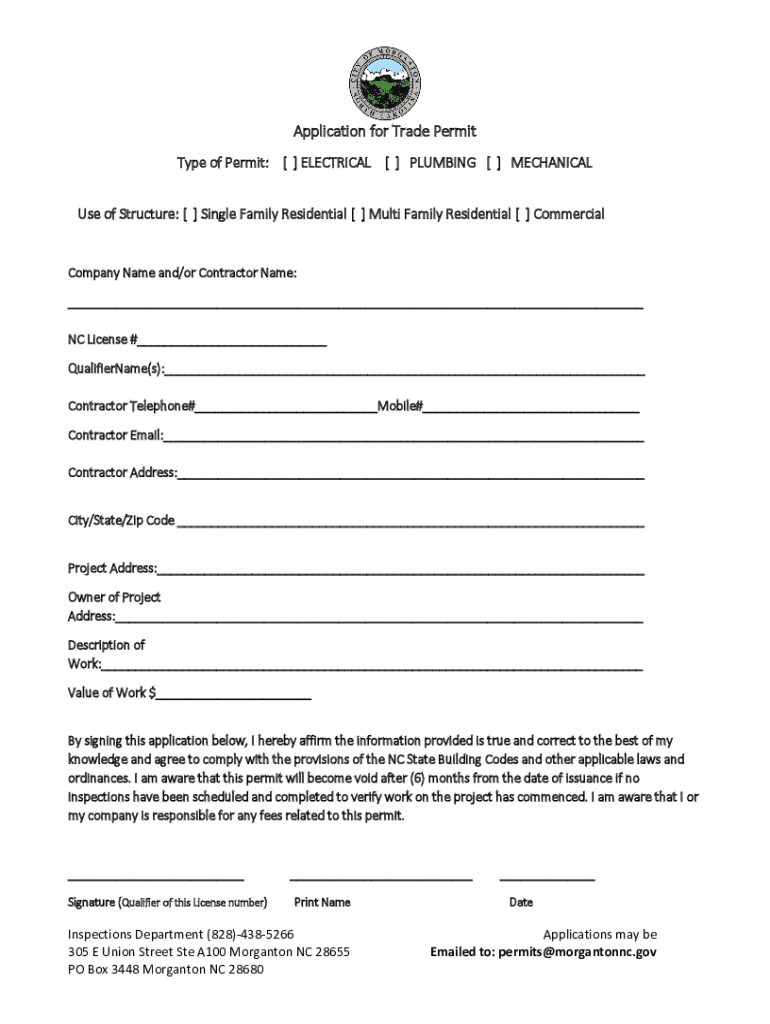 Fillable Online Application for Trade Permit Fax Email Print - pdfFiller
