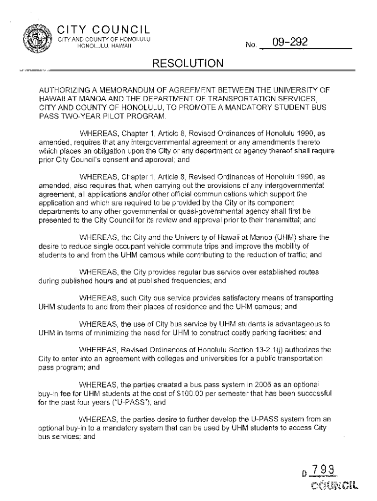 Fillable Online www4.honolulu.govdocusharedswebCITY COUNCIL CITY AND ...
