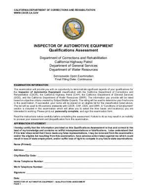 Fillable Online net.as.govcaliforniadepartmentofcorrectionsCalifornia ...