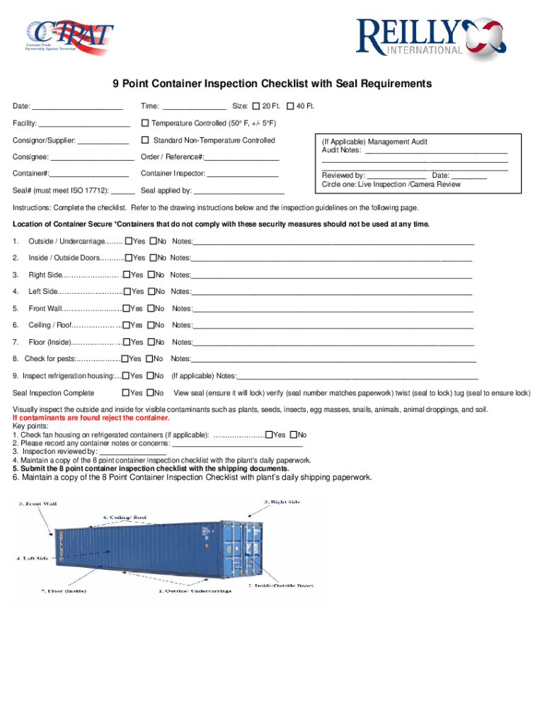 Fillable Online idoc.pubdocumentsctpat-7-point-container-sealCtpat 7 ...