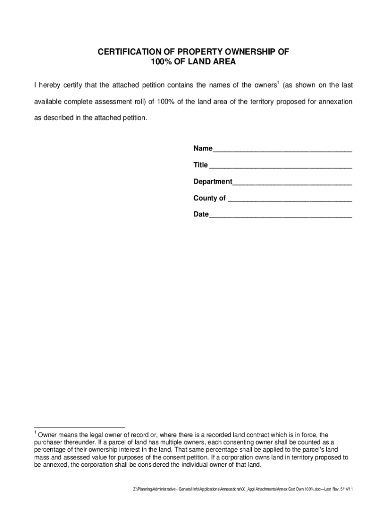Fillable Online property ownership certificate DefinitionLaw Insider ...