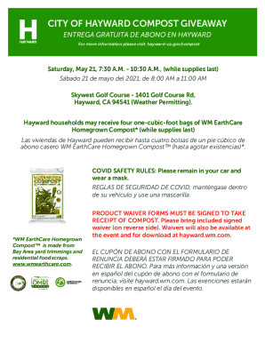 Fillable Online Your EnvironmentCity of Hayward - Official website Fax ...