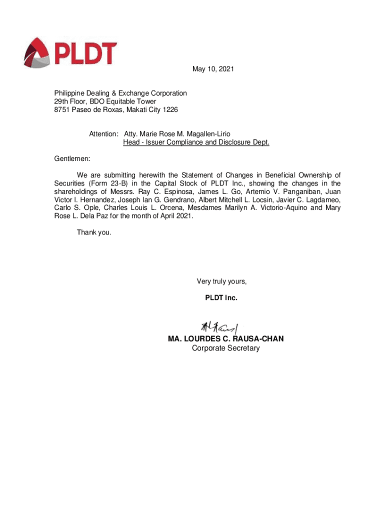 Fillable Online Philippine Dealing & Exchange Corp. 29th Floor, BDO ...