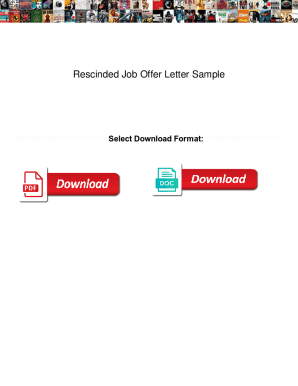 Fillable Online Rescinded Job Offer Letter Sample. Rescinded Job Offer ...