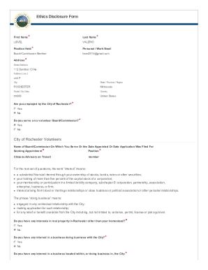 Fillable Online Ethics Disclosure Form - adfg.alaska.gov Fax Email ...