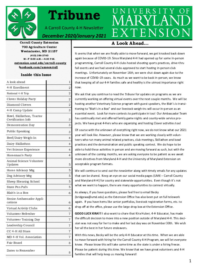 Fillable Online extension umd extension.umd.edulocationscarroll ...