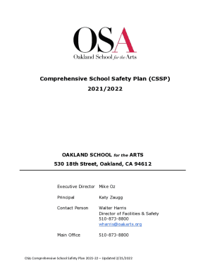 Fillable Online Comprehensive School Safety Plan / CSSP - rimsd.k12.ca ...