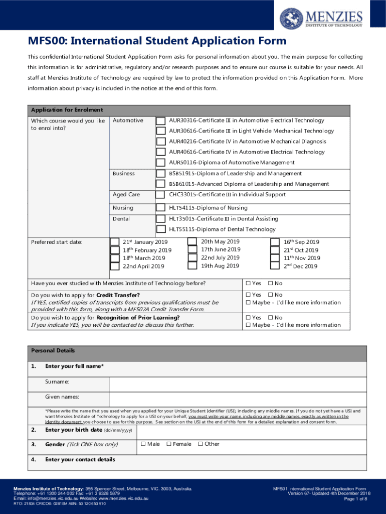 Fillable Online International-students-application-form.pdf - Course Hero Fax Email Print ...