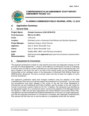 Fillable Online COMPREHENSIVE PLAN AMENDMENT STAFF REPORT AMENDMENT ...