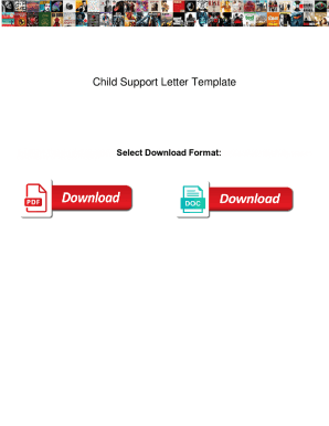 Fillable Online Child Support Letter Template. Child Support Letter ...