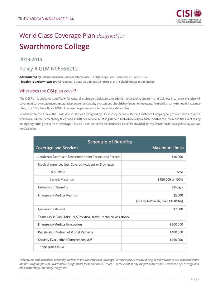 Fillable Online www.culturalinsurance.com Camp-America-CISI pdfCultural ...