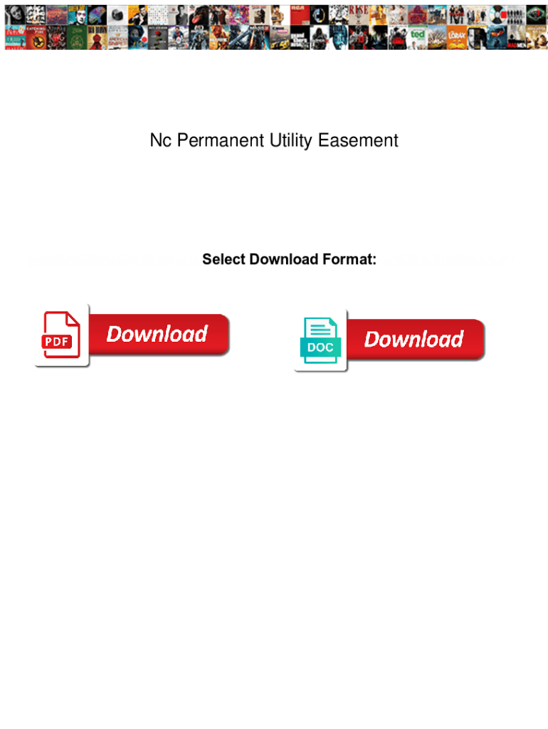 Fillable Online Permanent Utility Easement Sample ClausesLaw Insider ...