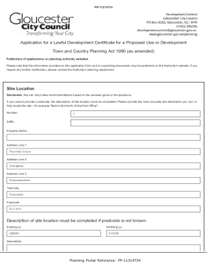 Fillable Online Lawful Development Certificates - Planning Portal Fax ...