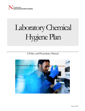 Fillable Online Chemical Hygiene Plan and Laboratory Safety Manual ...
