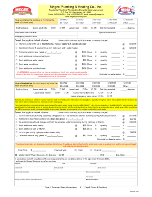 Fillable Online Printable Winterization Form 21.xls Fax Email Print ...