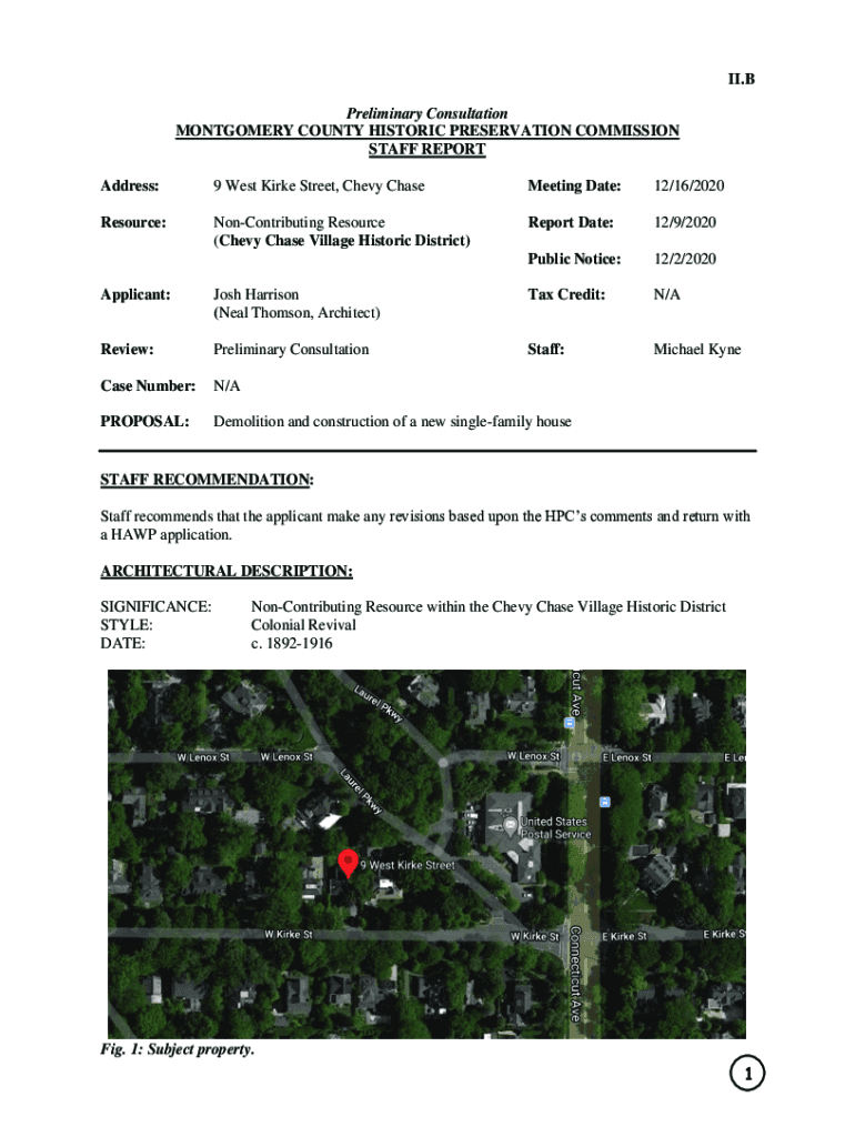 Fillable Online EXPEDITED MONTGOMERY COUNTY HISTORIC PRESERVATION COMMISSION STAFF ... Fax Email ...